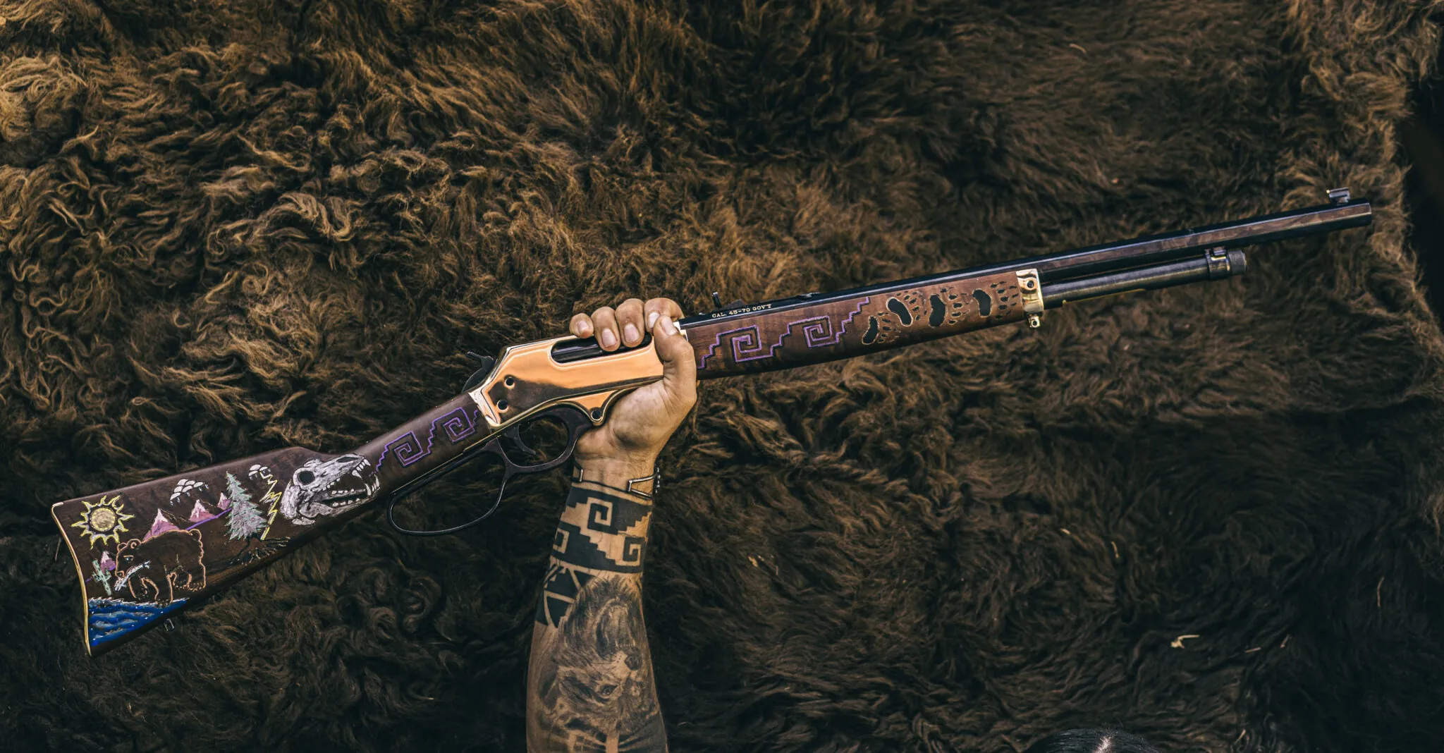 Hand-Painted Henry .45-70 Auction for Hunters of Color